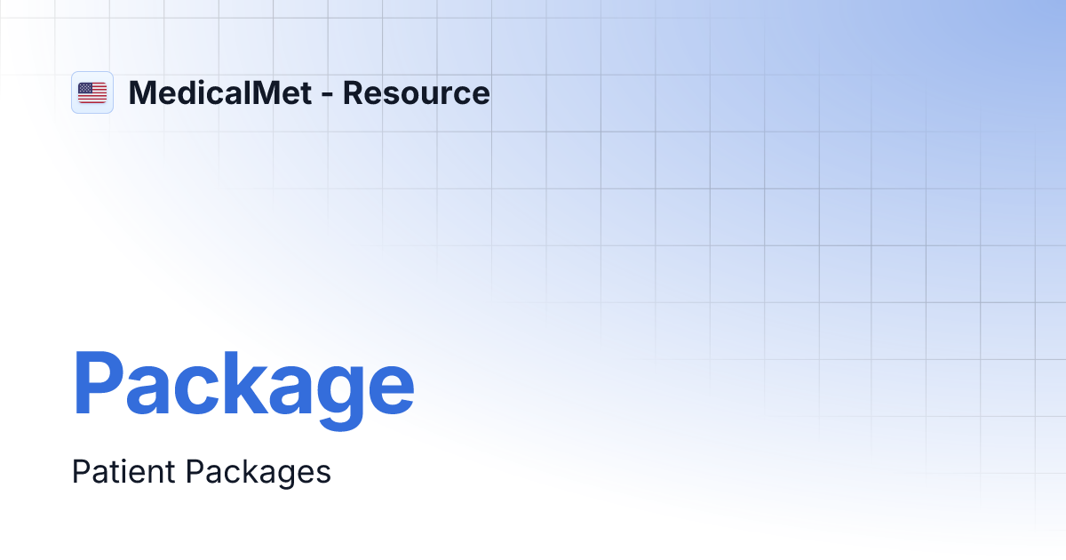 Package | MedicalMet - Resource